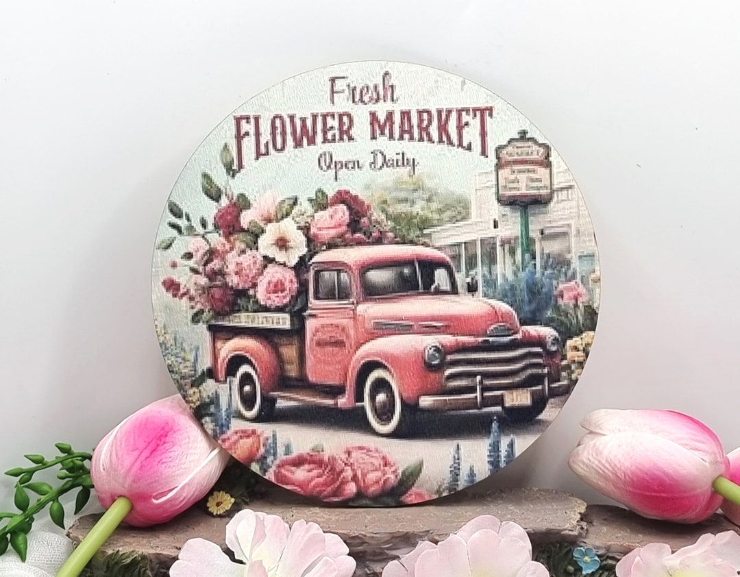 Physical Product Colorful Wooden Sign, Wreath Sign, Door Decoration ...