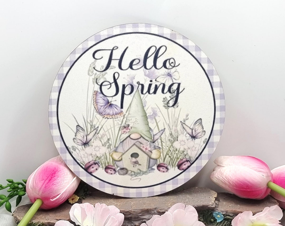 Physical Product Colorful Wooden Sign, Wreath Sign, Door Decoration ...