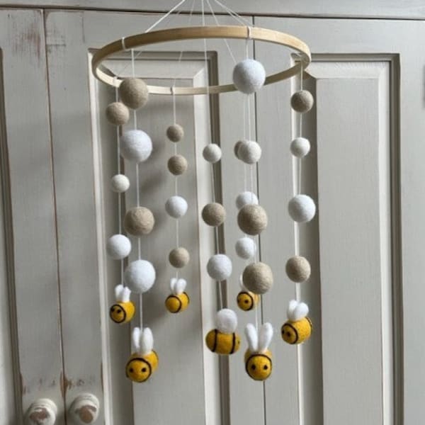 Bee Baby Mobile - Etsy