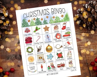 Printable Thanksgiving Bingo Game Activity With 50 Unique Cards for ...