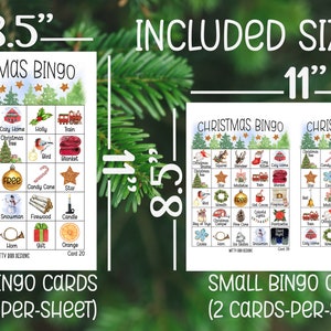 Printable Christmas Bingo Game Activity With 50 Unique Cards for Kids ...