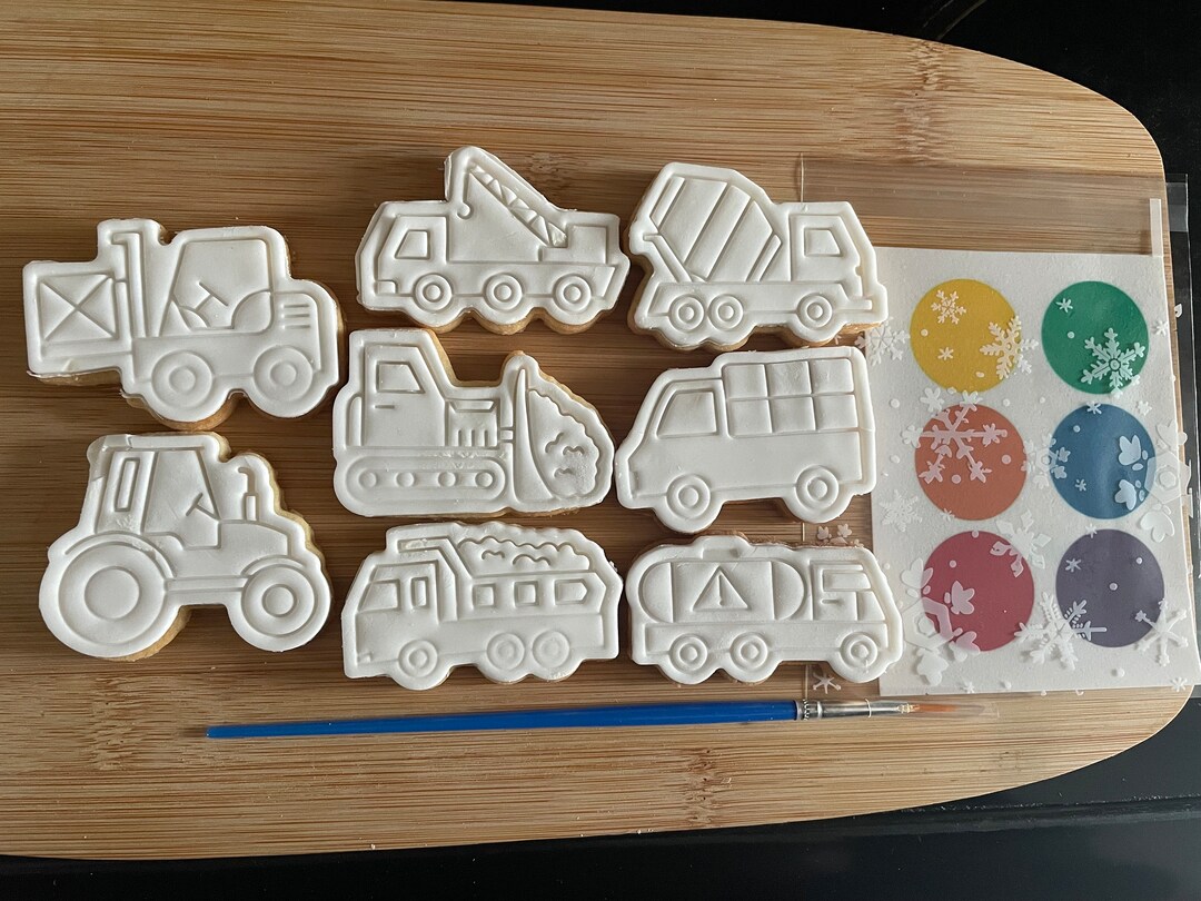 Paint Your Own Vehicle/ Transport Biscuits/ Cookies. - Etsy