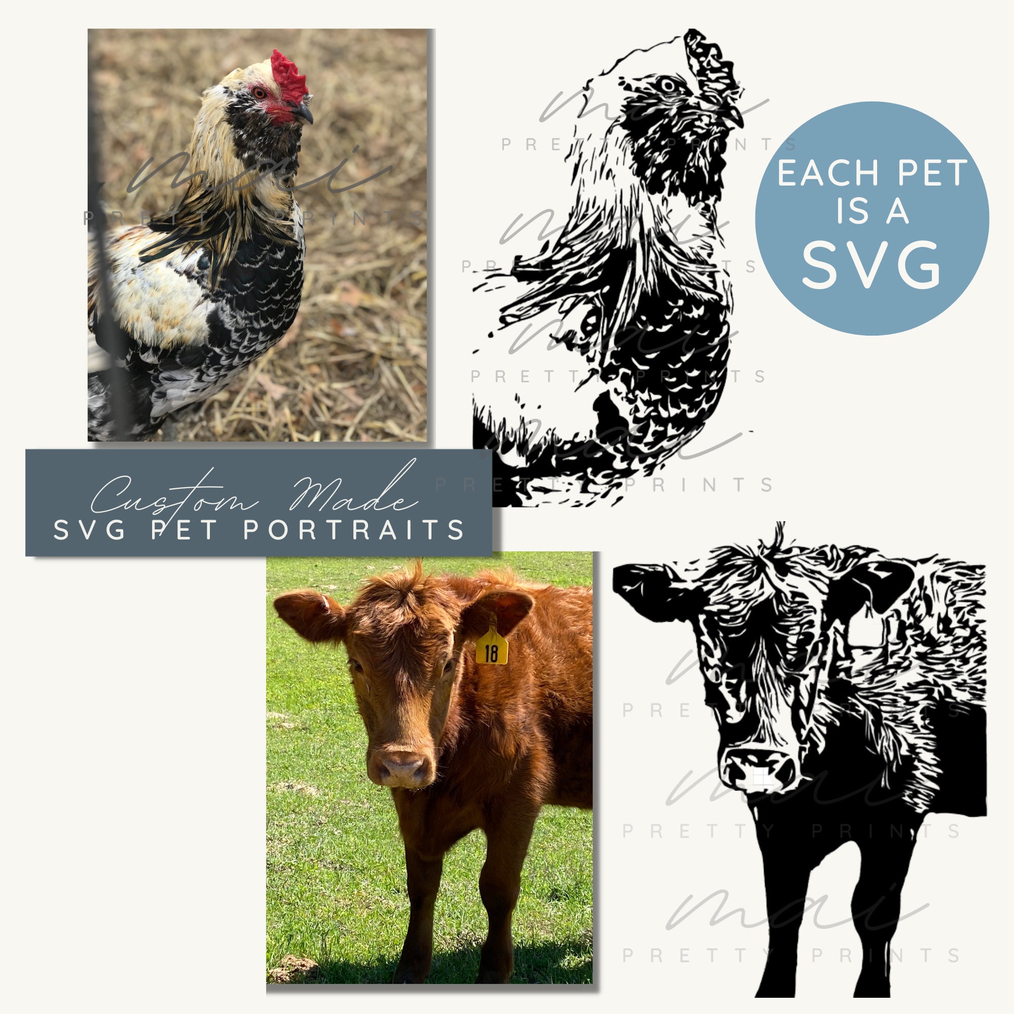 Custom Dog SVG Cut File Custom SVG From Photo Custom Pet - Etsy