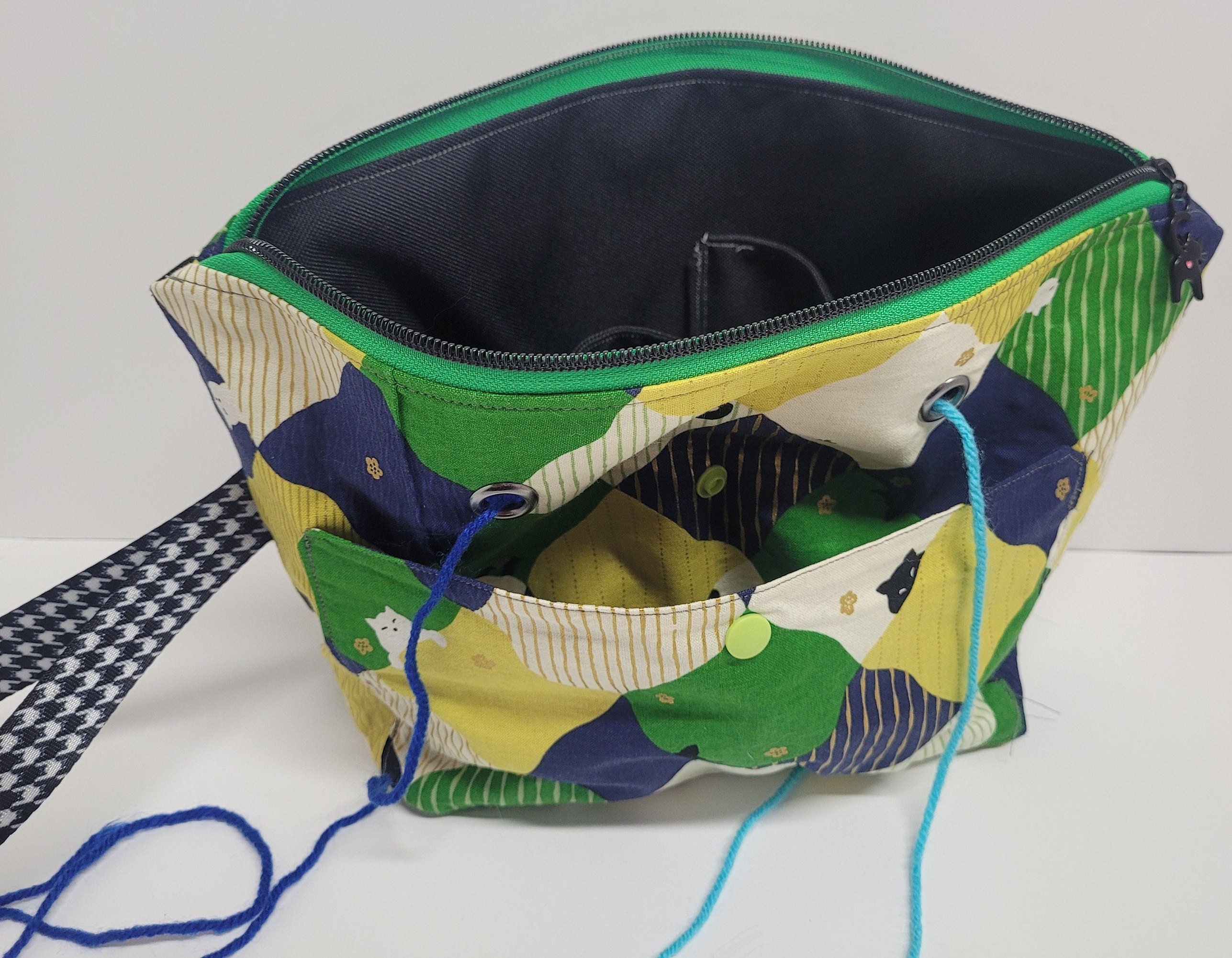 Yarn Project Bag, Knitting Bag, Crochet Bag, Knitting Bag, Organizer ...