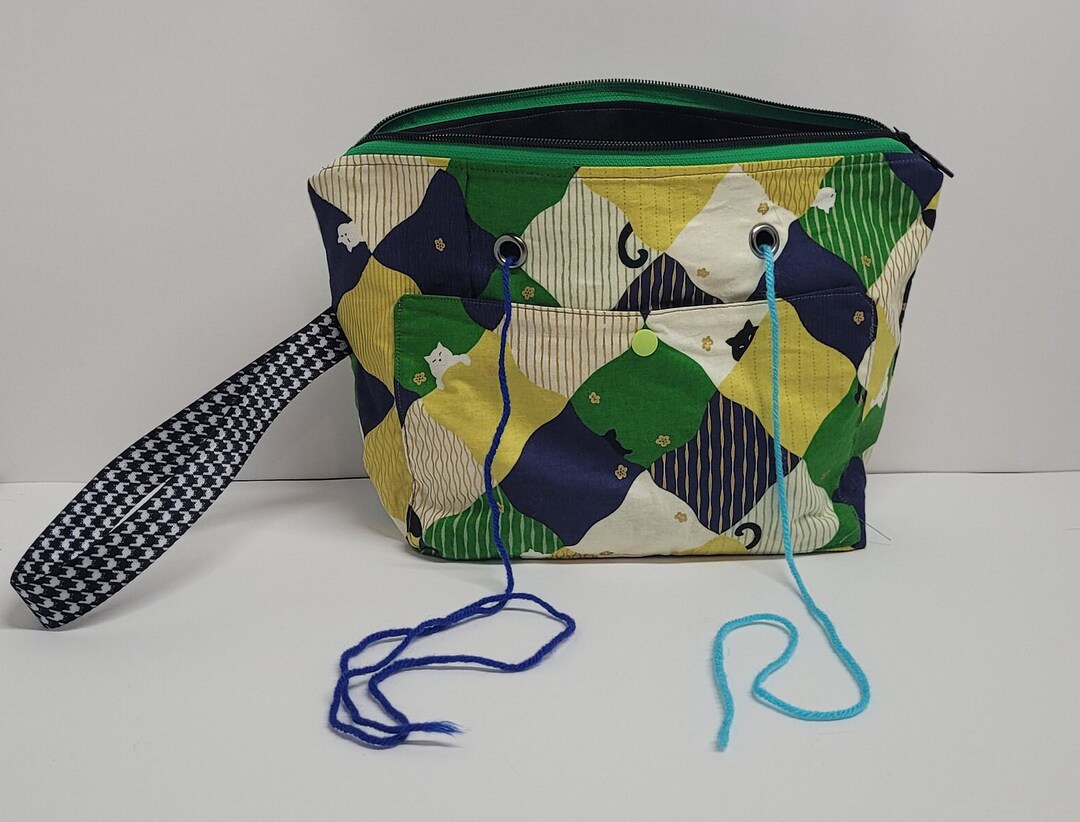 Yarn Project Bag, Knitting Bag, Crochet Bag, Knitting Bag, Organizer ...