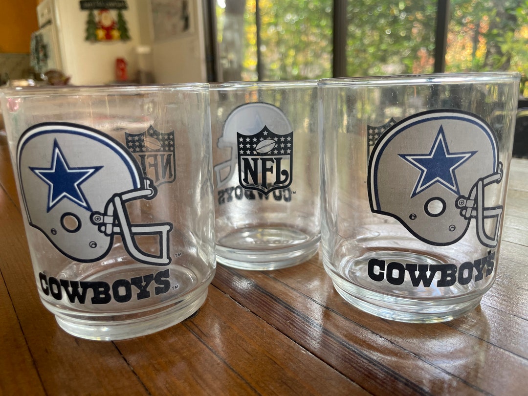 Dallas Cowboys Glasses 3 1970-1980s - Etsy