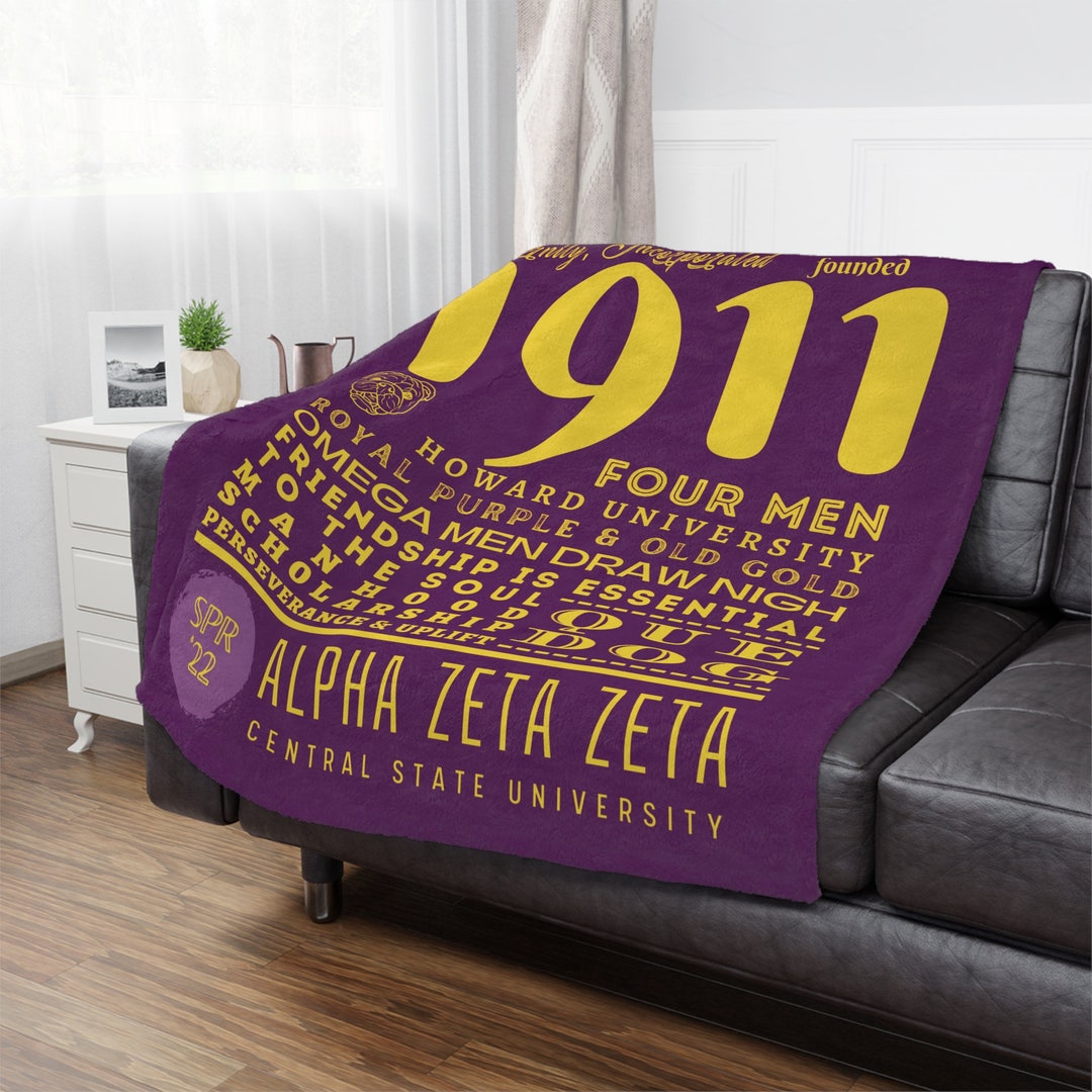 Personalized Omega Blanket, Omega Psi Phi 1911, Neophyte Line Brother ...