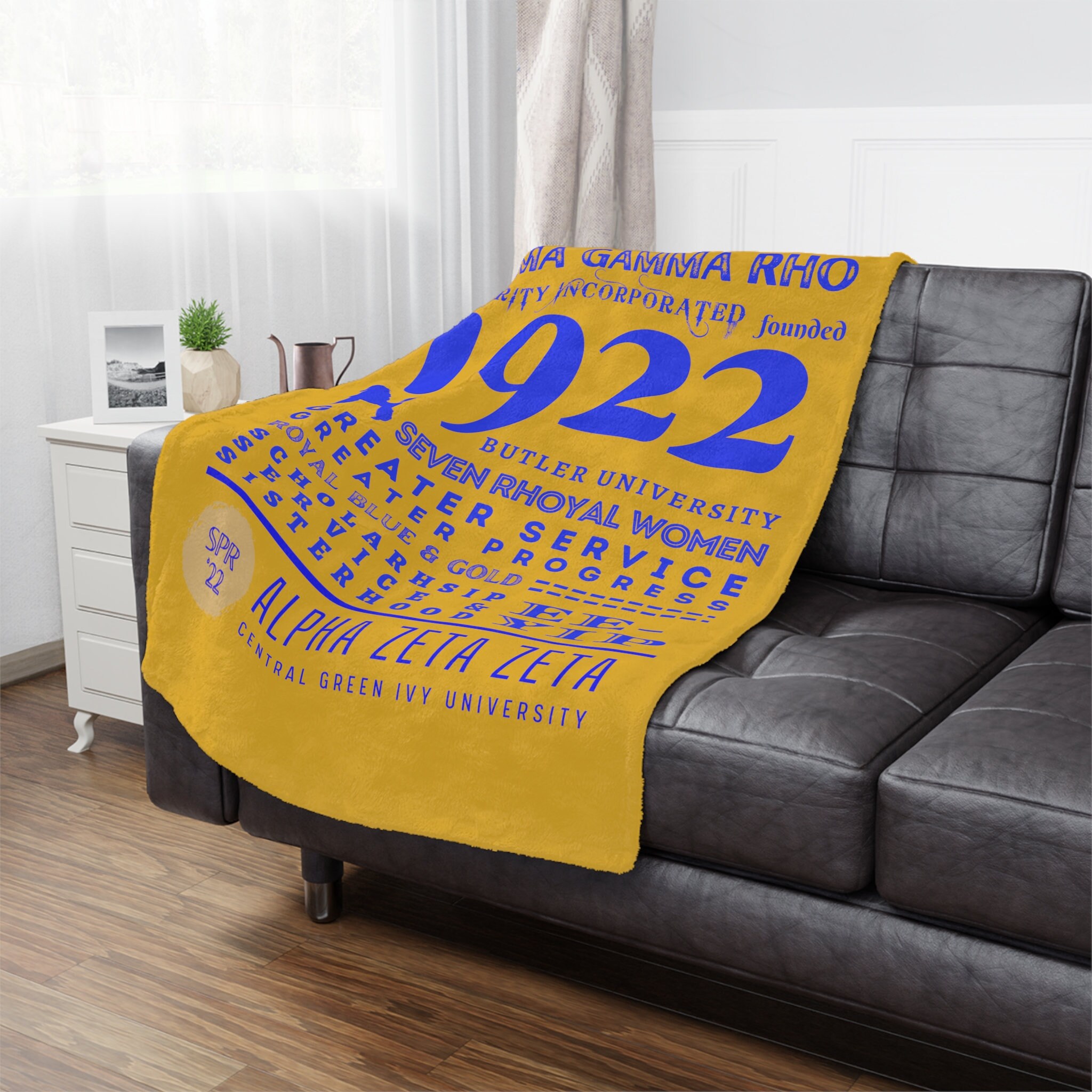 Personalized Sgrho Blanket Sigma Gamma Rho 1922 SGR Line - Etsy
