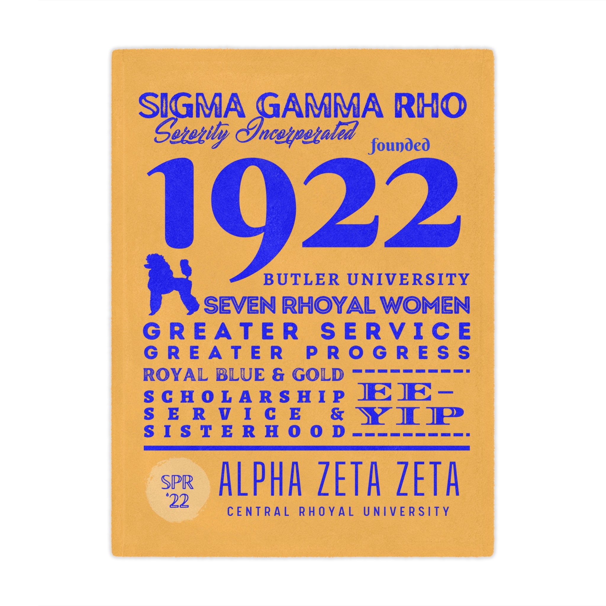 Personalized Sgrho Blanket Sigma Gamma Rho 1922 SGR Line - Etsy