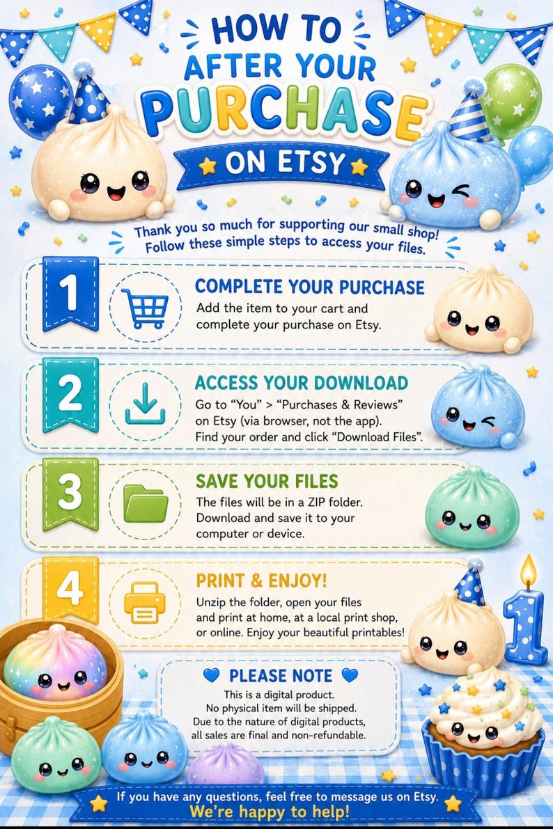 Squishy Dumpling 1st Birthday Invitation, Editable Birthday Invite ...