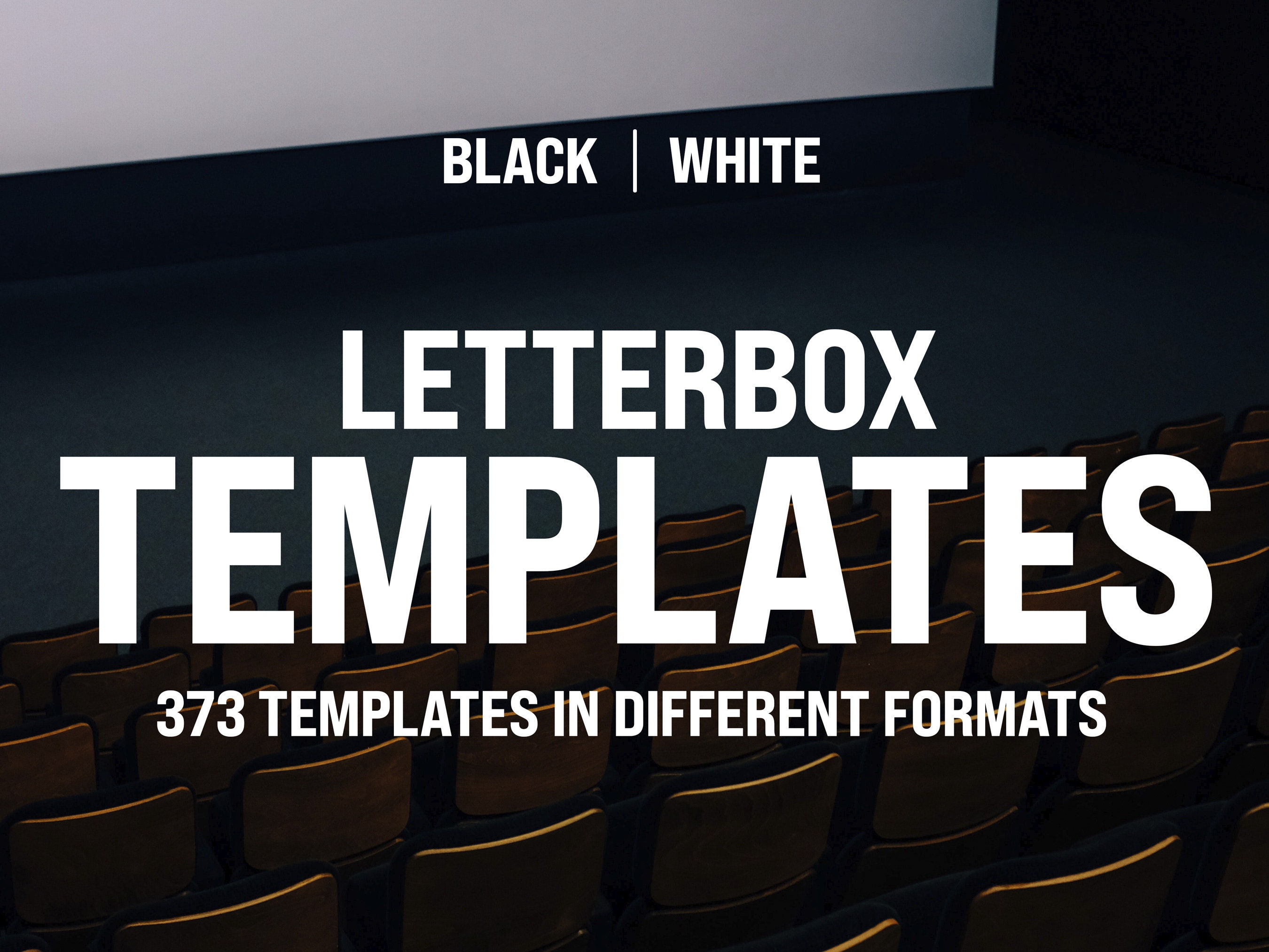 LETTERBOX TEMPLATES 373 Templates in Different Formats in Black & White ...