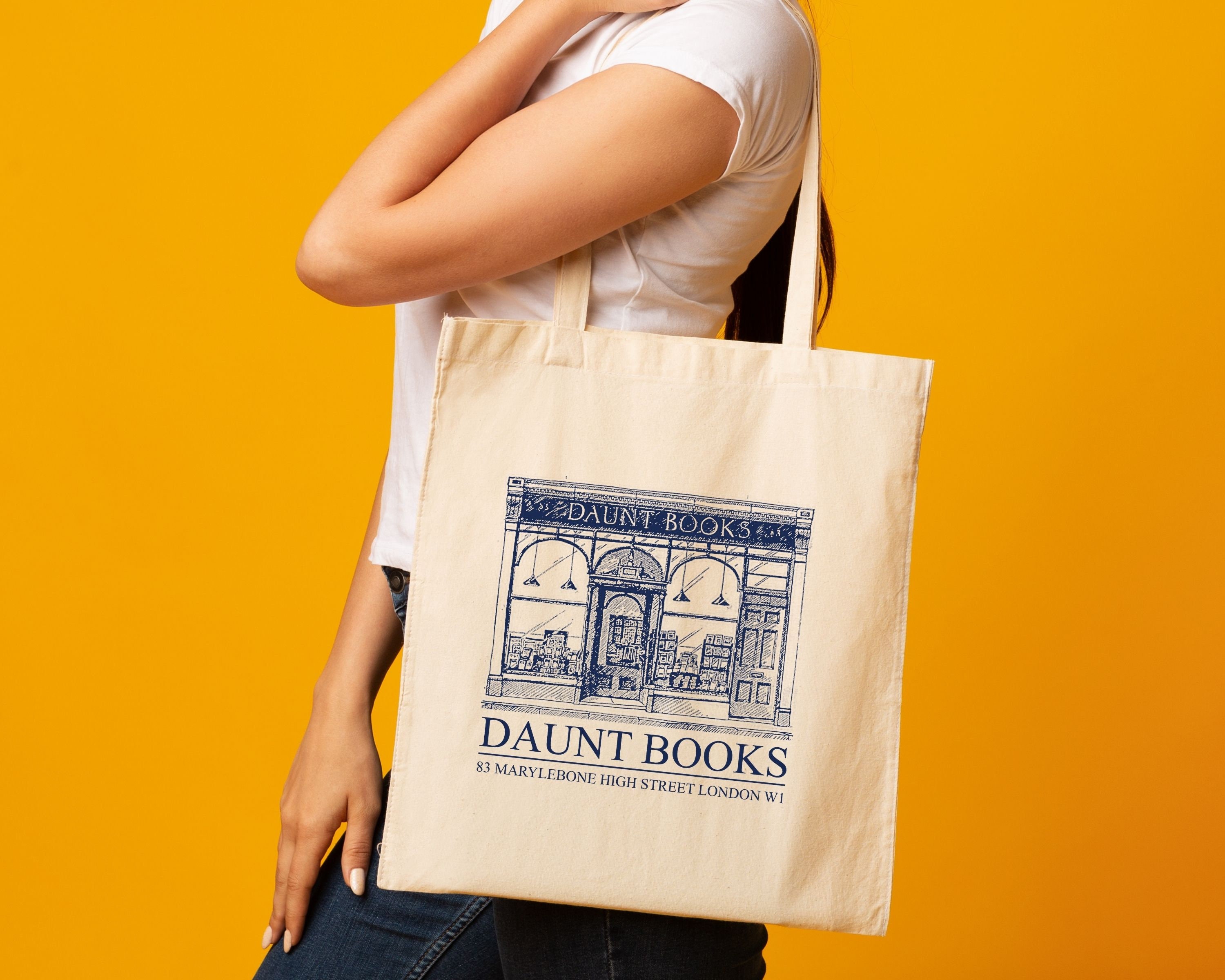 Daunt Books London Tote Bag, Tote Bag Books, Aesthetic Tote Bag, Canvas Tote Bags sold by Mila ...