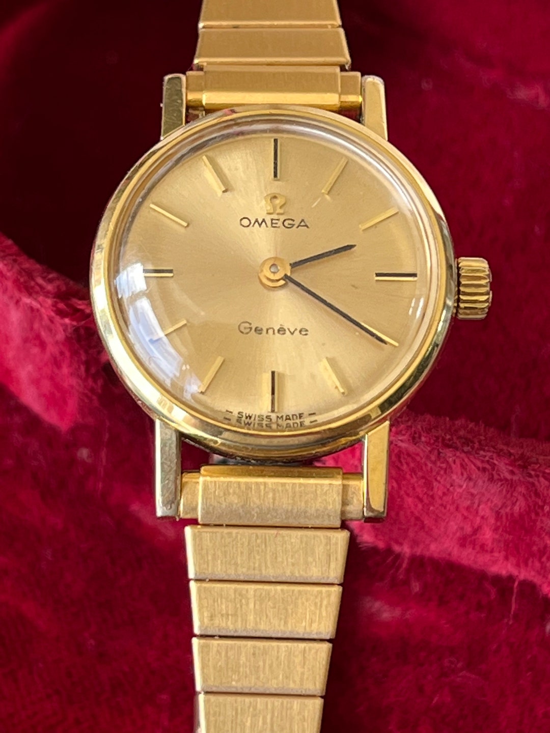 Gorgeous OMEGA Geneve Ladies Watch Gold Plated and New Gold - Etsy