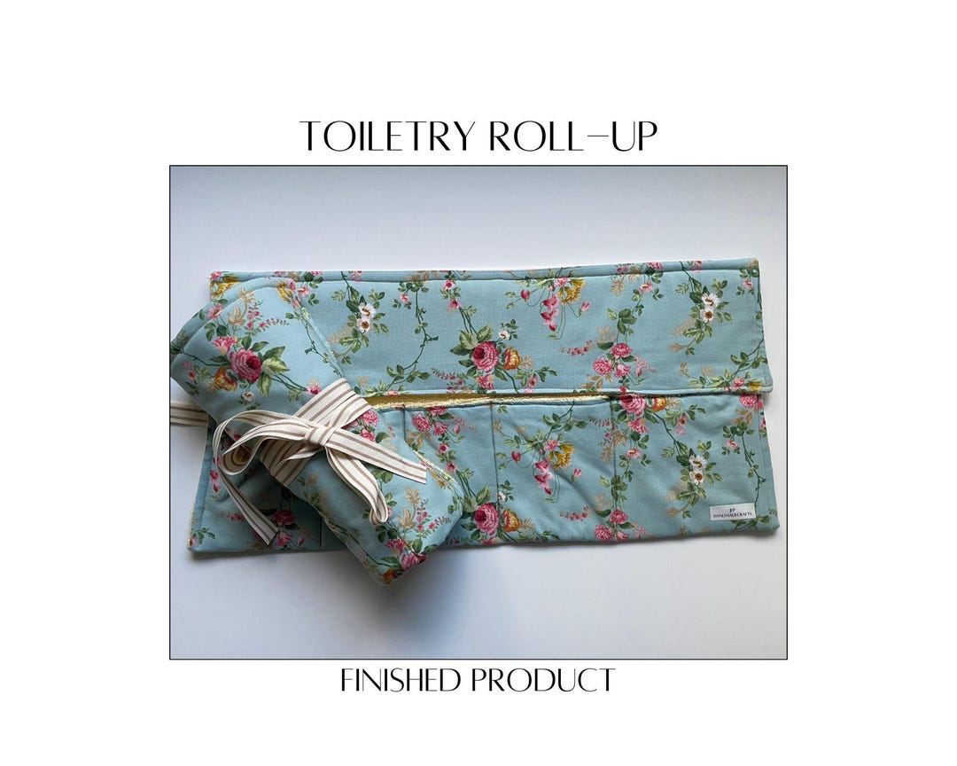 Handmade Travel Roll-up Toiletry Bag – Summer Getaway Essential ...