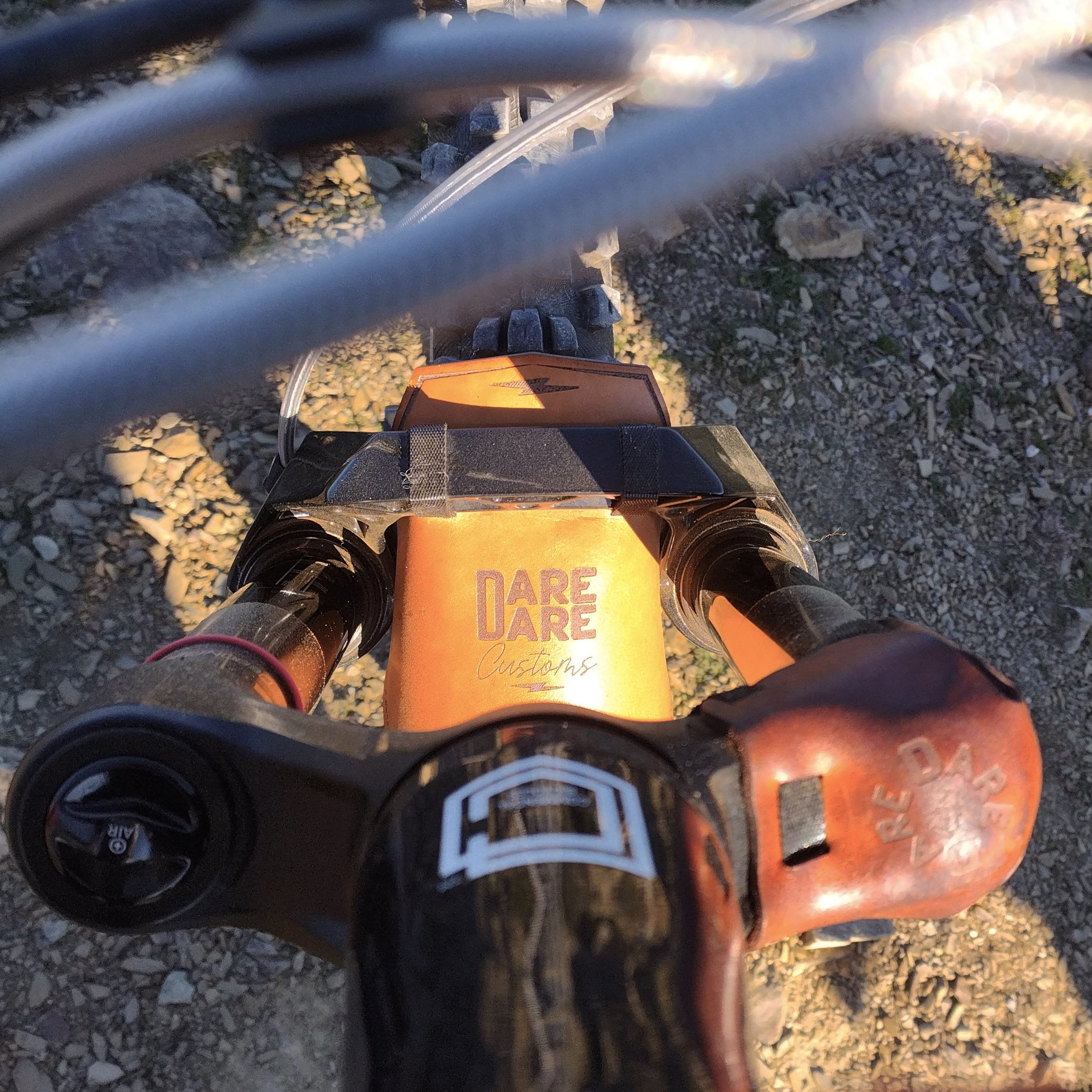 Leather Bicycle Mudguard daredare Right // Dare-dare Customs - Etsy