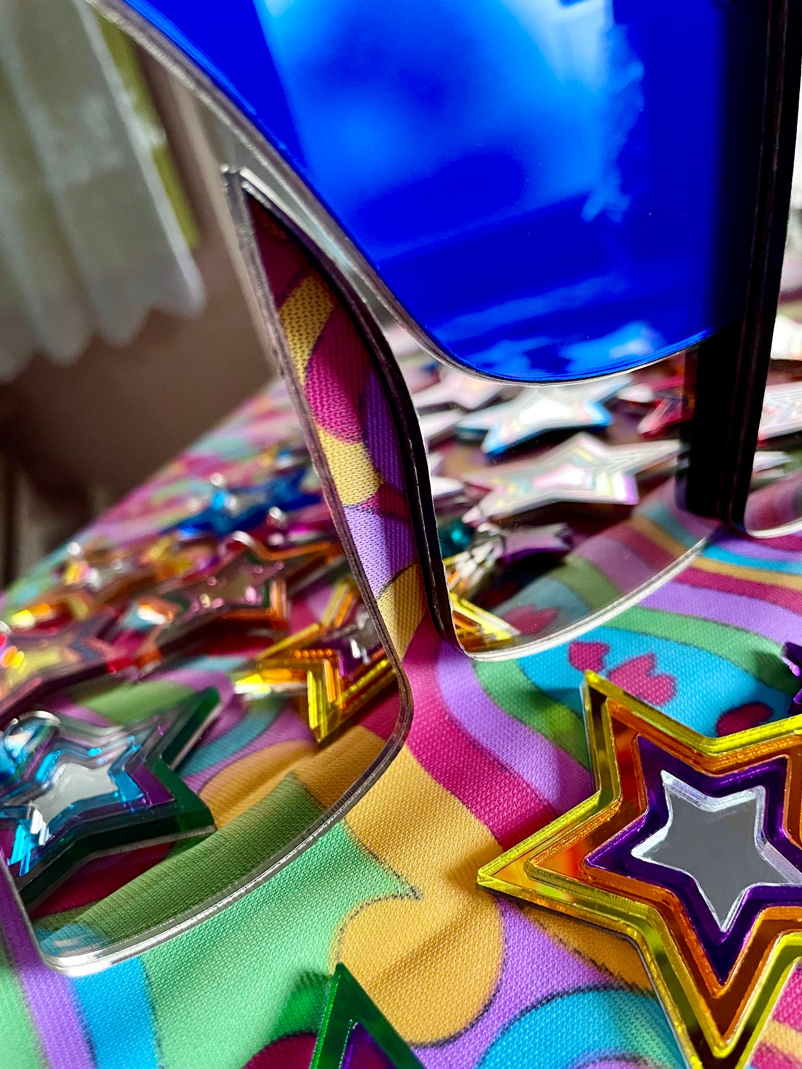 PLATFORM MIRROR HANGING | 'boogie Shoe' Wall Art | 70s Glam Rock Disco ...
