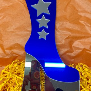 PLATFORM MIRROR HANGING | 'boogie Shoe' Wall Art | 70s Glam Rock Disco ...