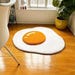 3D Fried Egg Rug Hand Tufted Carpet Pure Wool Custom Rugs Home Decor ...