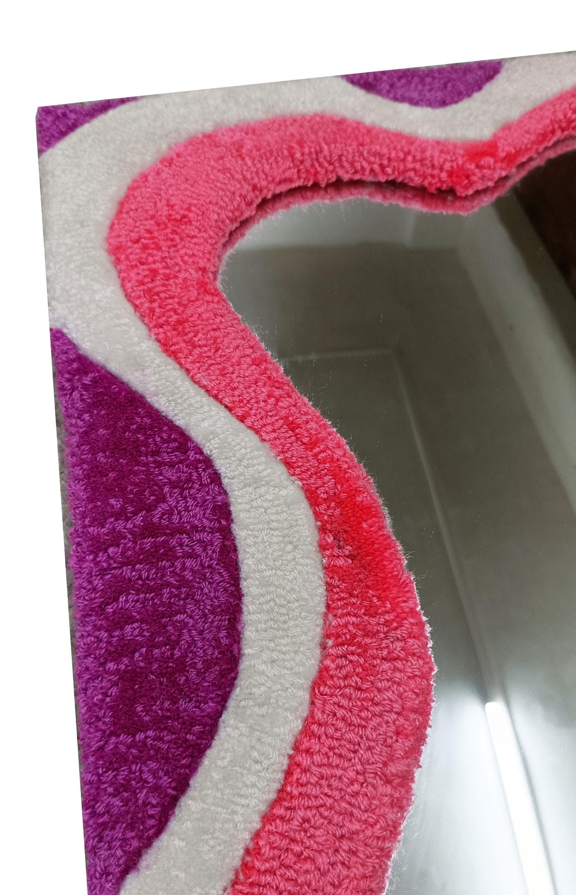 Beckon Mirror |handmade Tufted Mirror | Rug Mirrors | Creative Mirrors ...