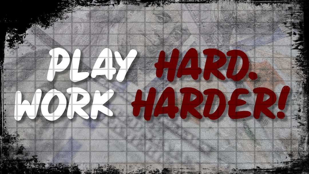 Motivation - Play Hard, Work Harder! | PNG Image - Etsy