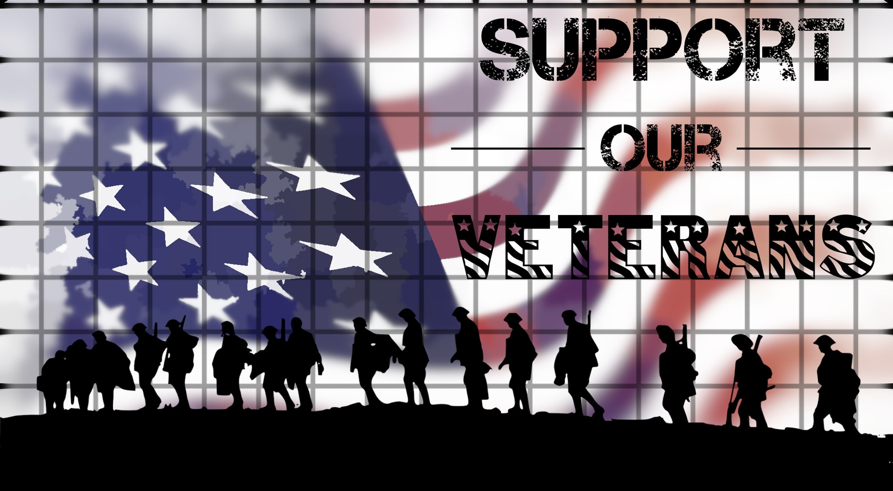 Support Our Veterans PNG | US FLAG | Soldiers | Design - Etsy