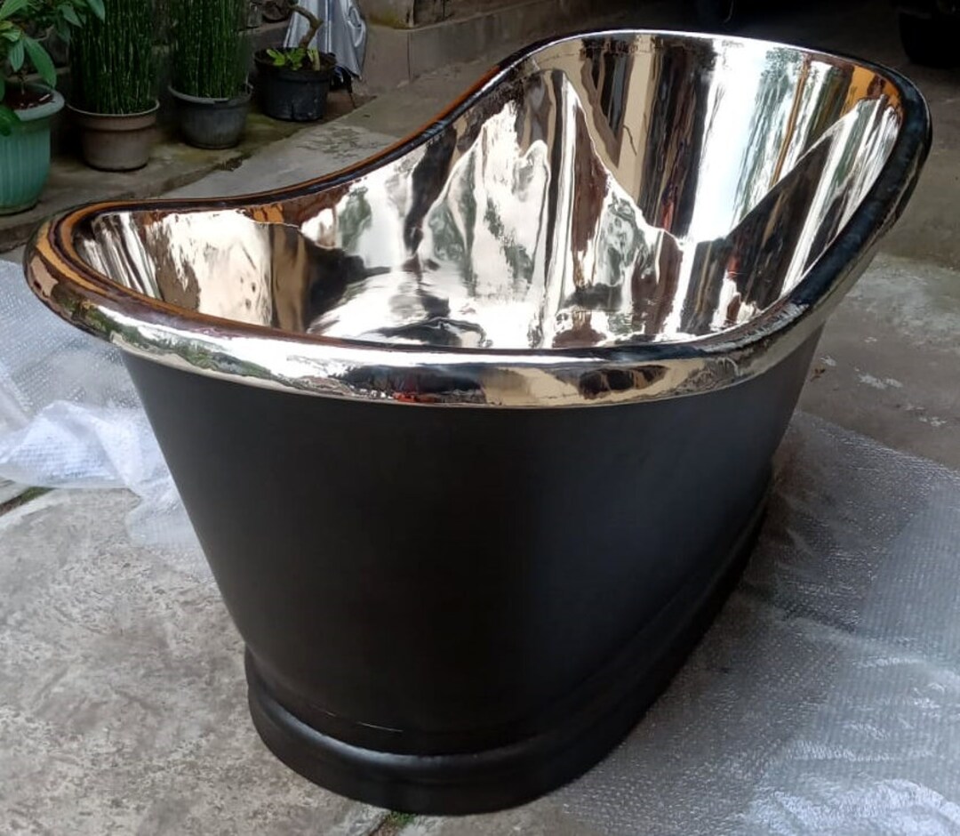 Black Copper Tub With Nickel Plating Custom Copper Bathtub Handmade From Indonesia - Etsy Australia