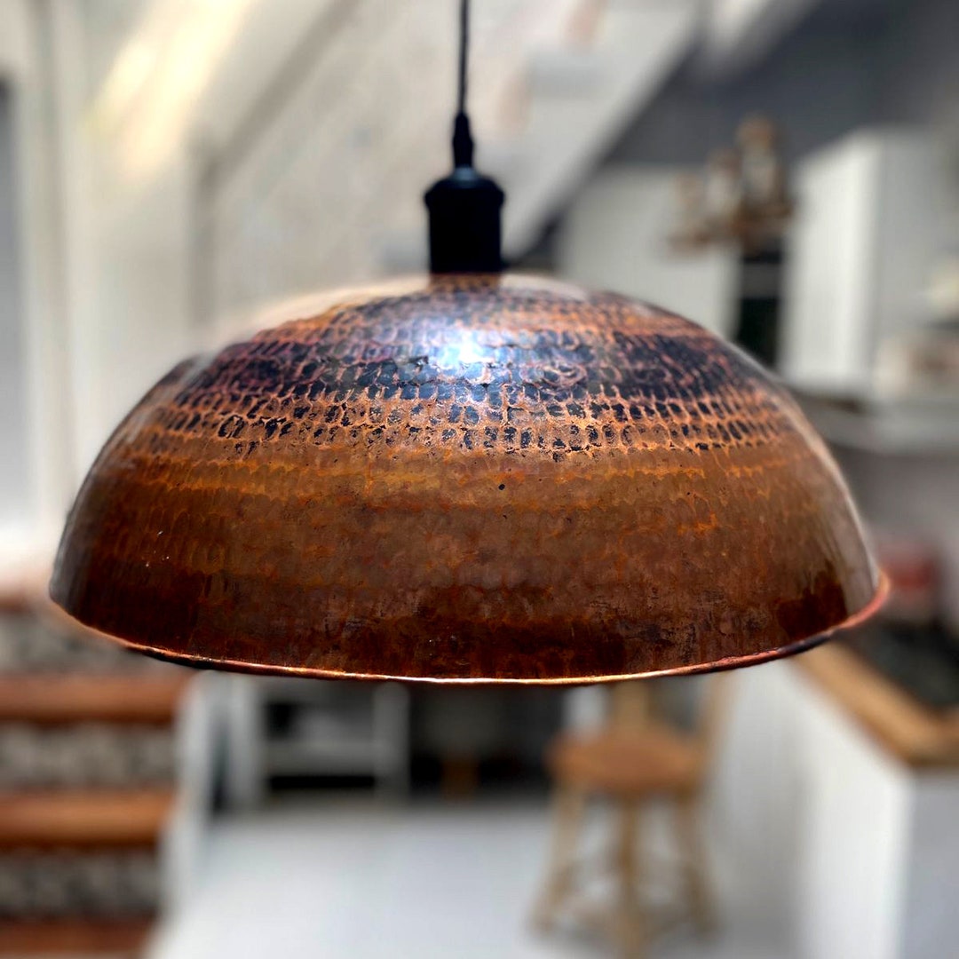Classic Copper Pendant Light Custom Copper Handmade Light From ...