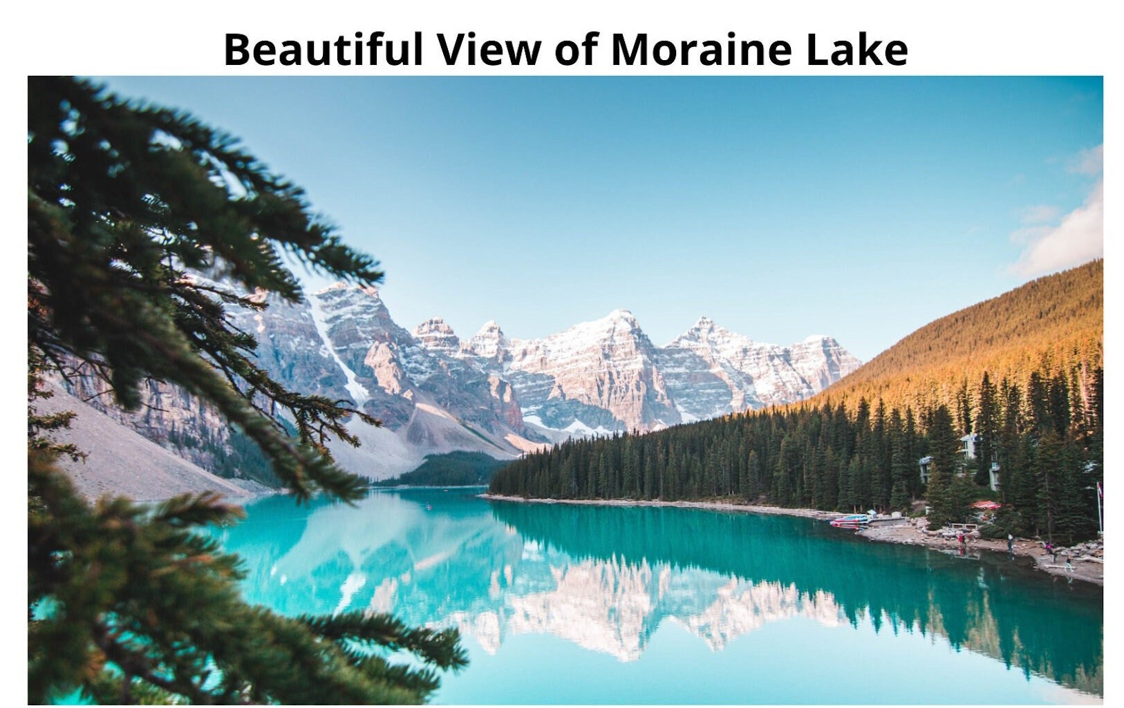 Beautiful View of Moraine Lake - Instant Download - Etsy