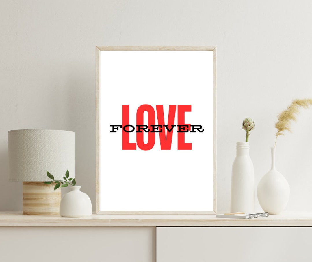 Love Print, Printable Quotes Wall Art, Poster, Minimalist Wall Art ...
