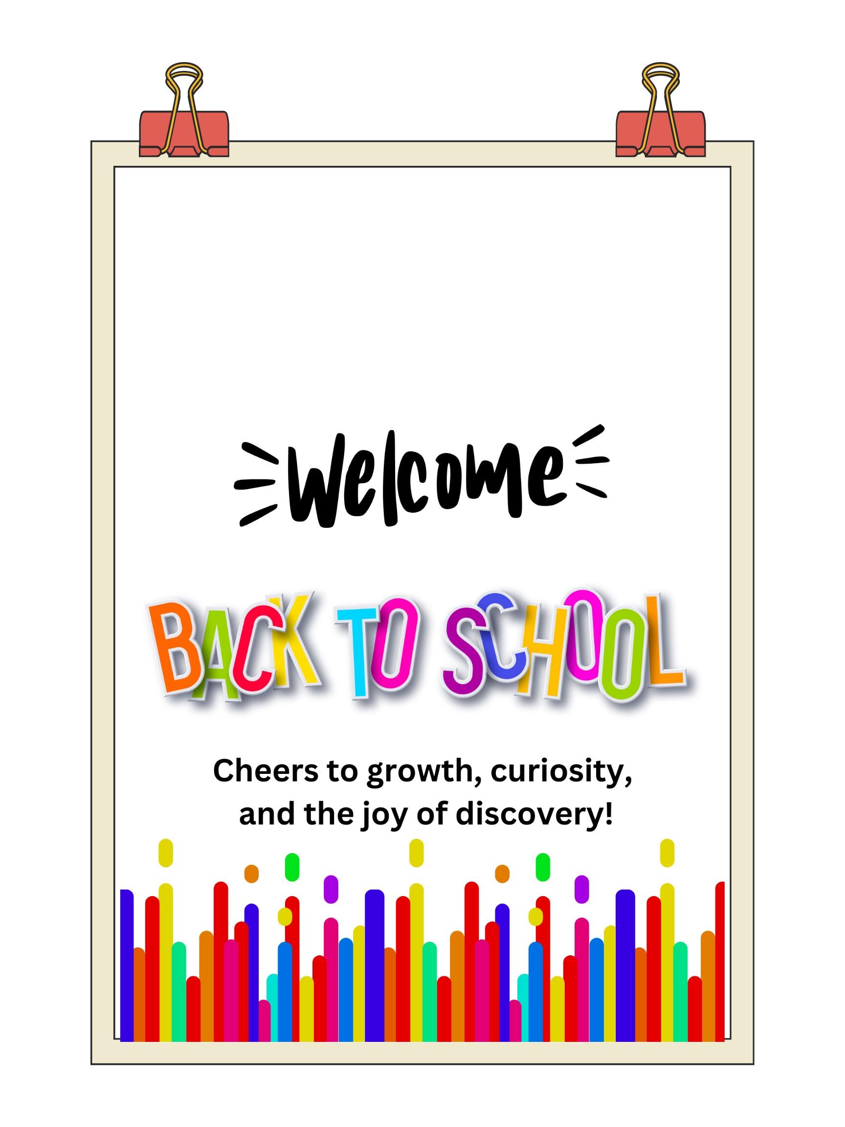 Welcome Back to School Sign ,multiple Designs Bundle Printable Sign, 1 ...