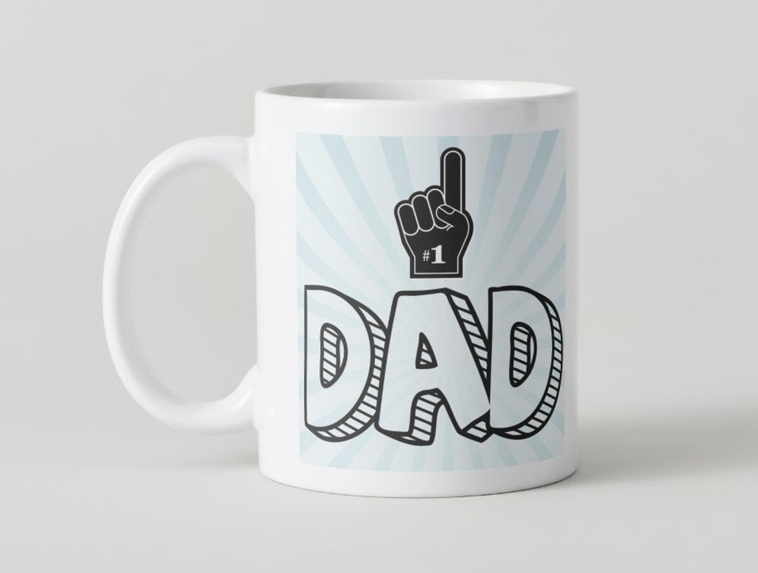 Number 1 Dad Mug, #1 Dad Card, Father's Day Mug, Card, Digital Print ...