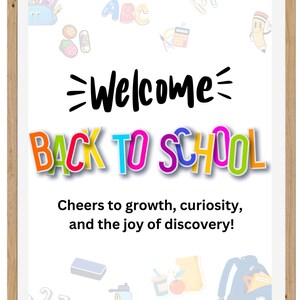 Welcome Back to School Sign, Printable Bundle (digital Download) - Etsy ...
