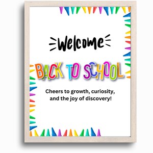 Welcome Back to School Sign, Printable Bundle (digital Download) - Etsy ...