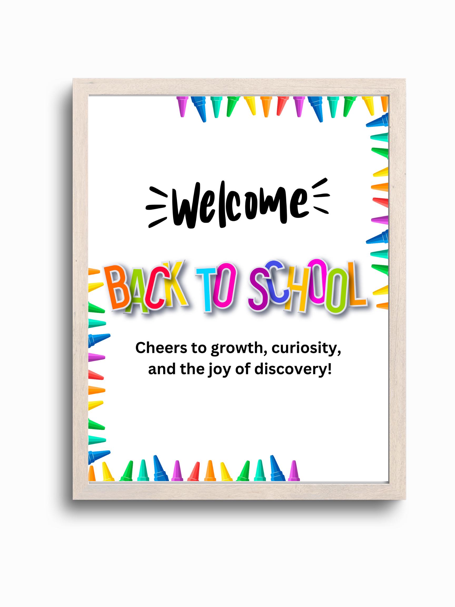 Welcome Back to School Sign ,multiple Designs Bundle Printable Sign, 1 ...