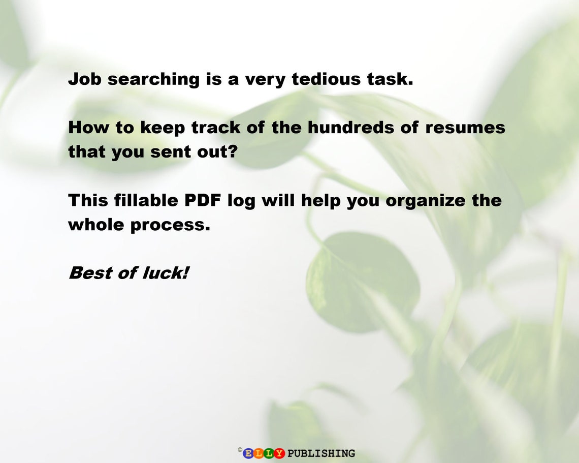 Job Search Tracking Log Worksheet, Job Searching, Job Search Tracking ...