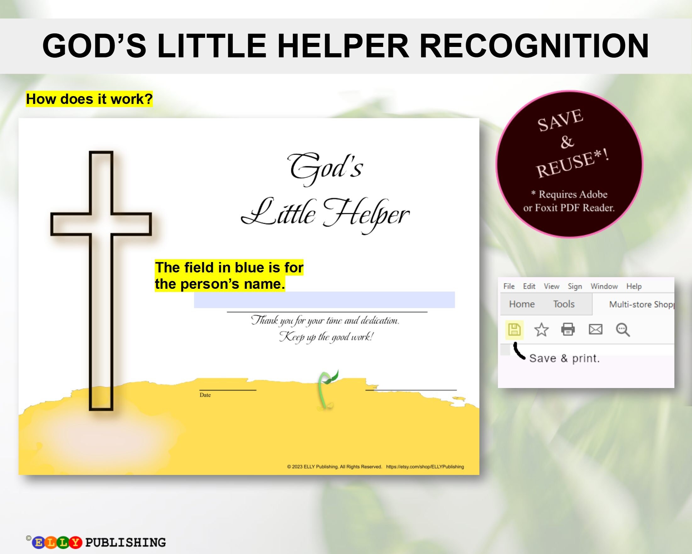 Certificate, Award, VBS, Recognition, Sunday School, Church,religion ...