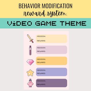 Behavioral Modification Reward Chart for Kids and Family Therapy - Etsy