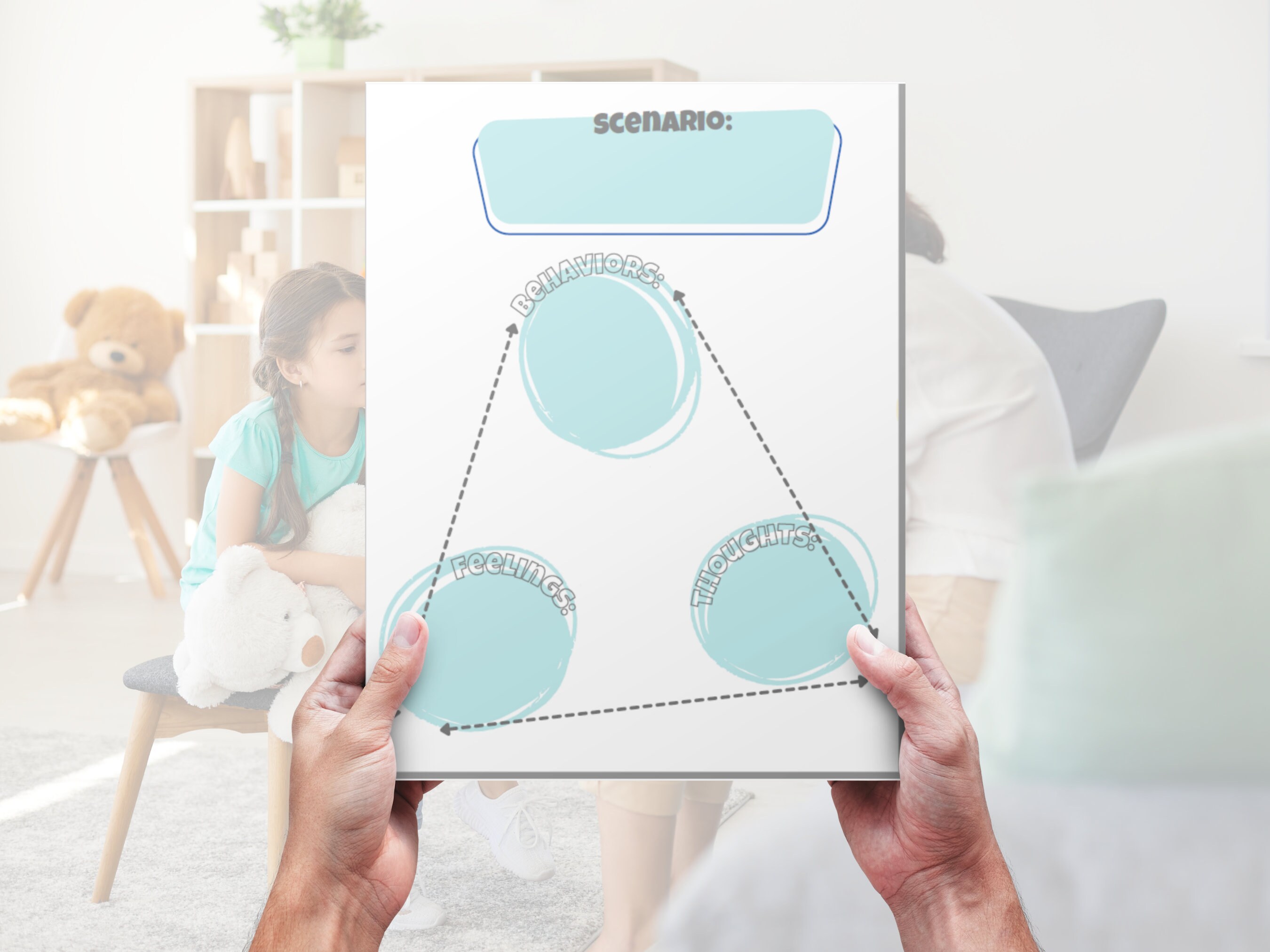 CBT Cognitive Behavioral Therapy Interactive Worksheet and Poster for ...