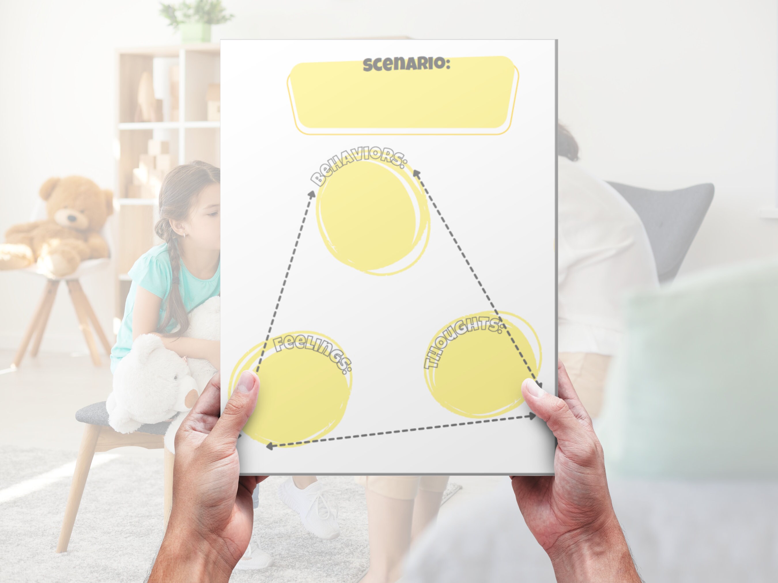 CBT Cognitive Behavioral Therapy Interactive Worksheet and - Etsy