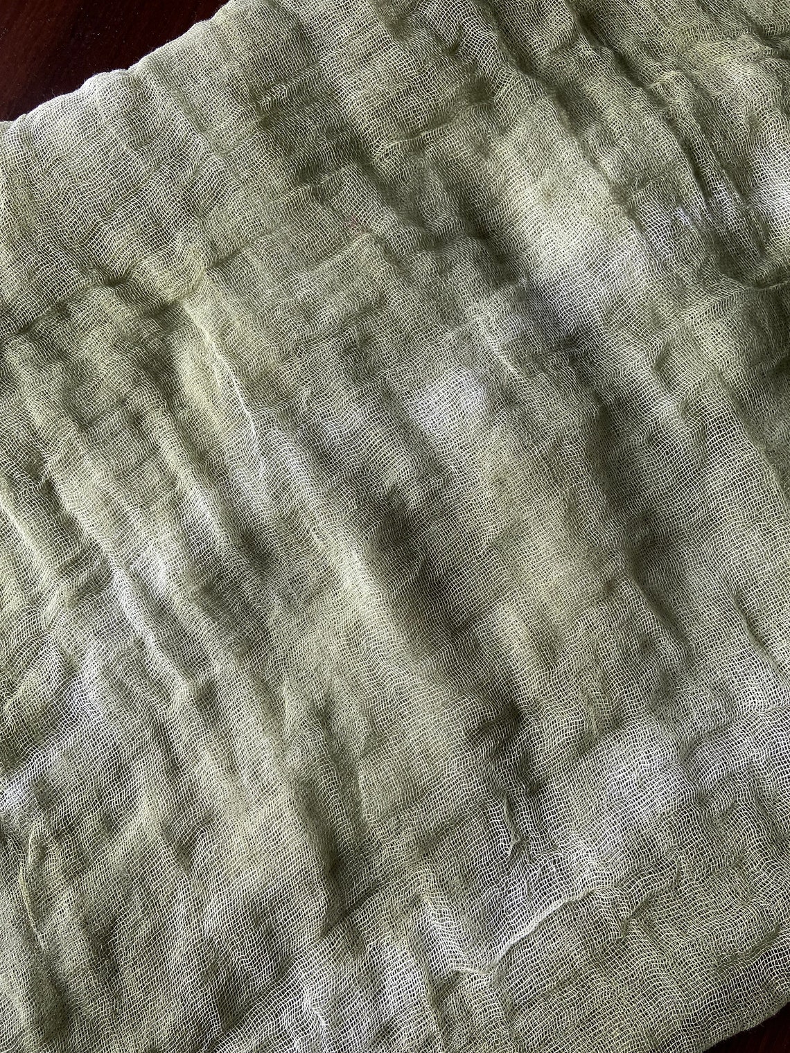 Cotton Gauze Scrim/ Hand Dyed Cheesecloth / Gauze Table Runner ...