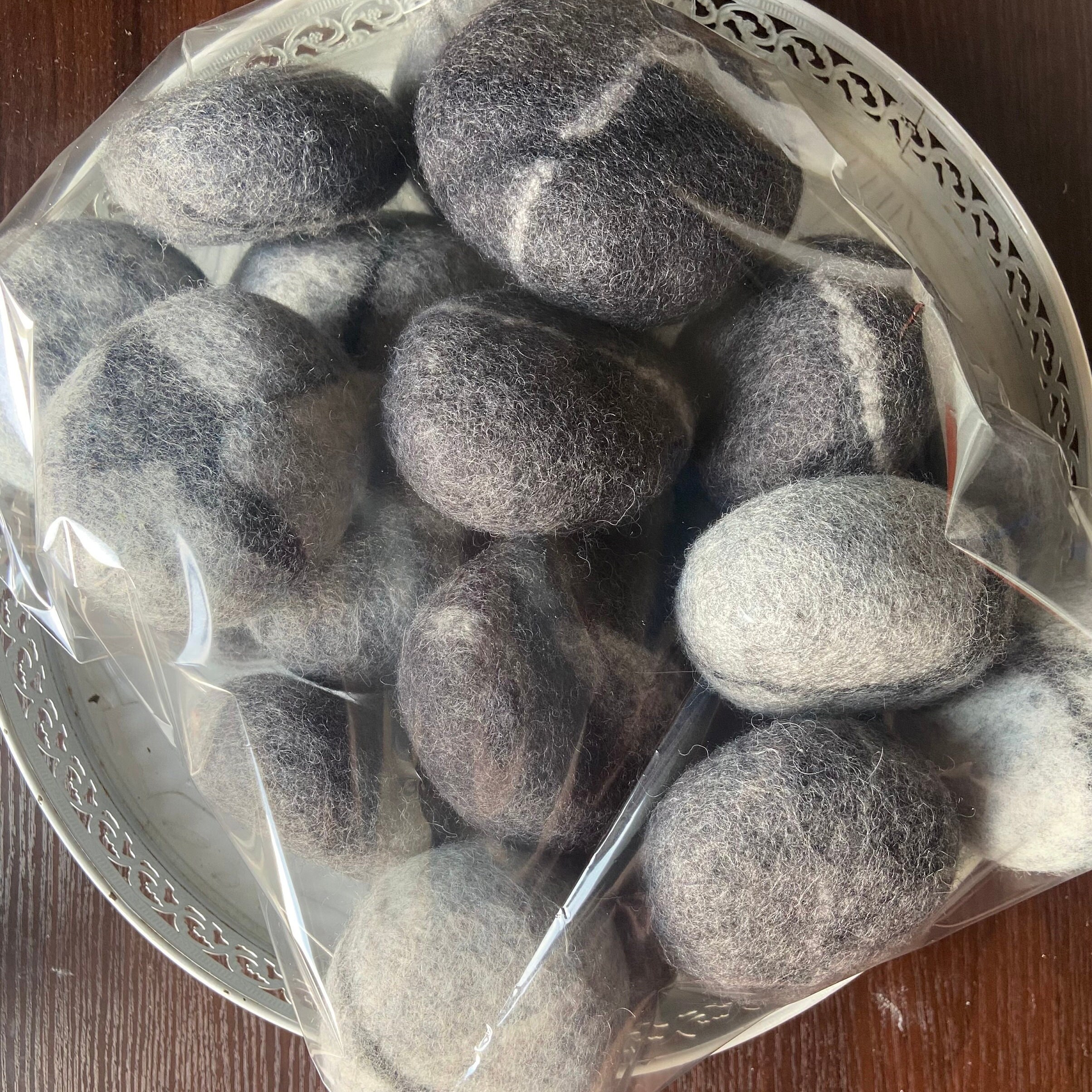 Felted Wool Stones , Eco-friendly Decor Wool Pebbles 5/10 Pcs. - Etsy
