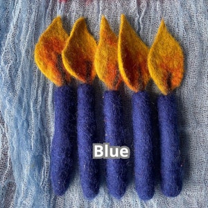 Candle Felted 100% Wool-waldorf Toy - Etsy