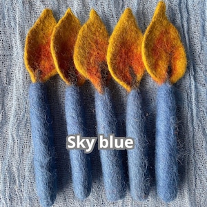 Candle Felted 100% Wool-waldorf Toy - Etsy