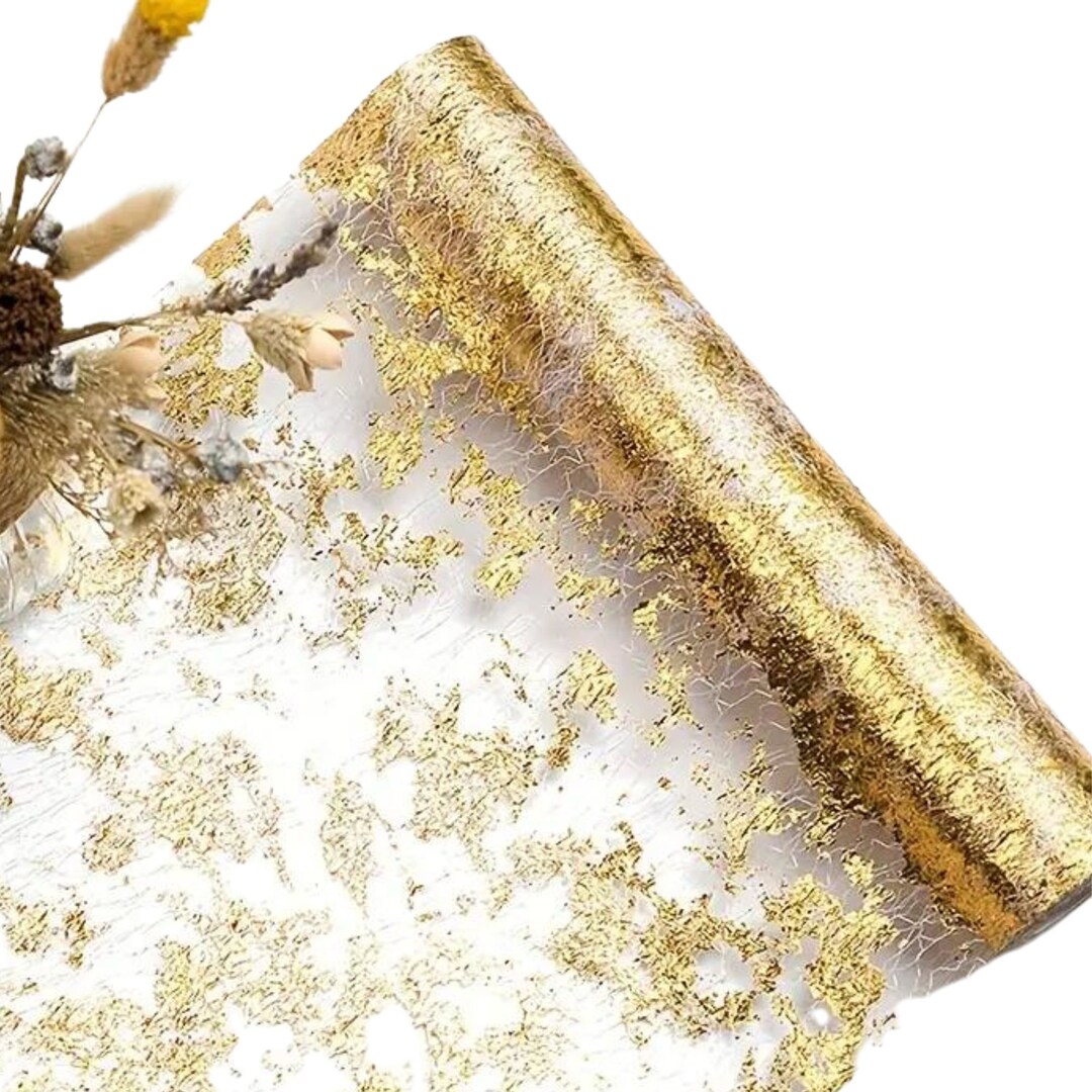 Table Decorations for Party, Table Runner, Foil Metallic Golden Thin ...