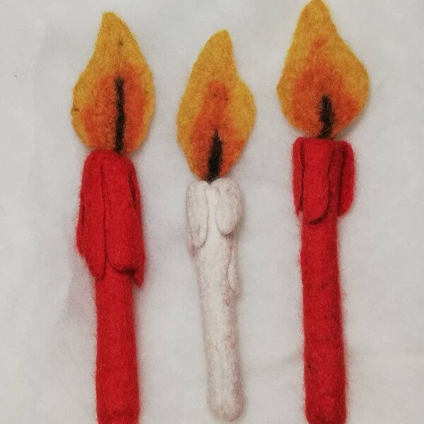 Felt Candle - Etsy