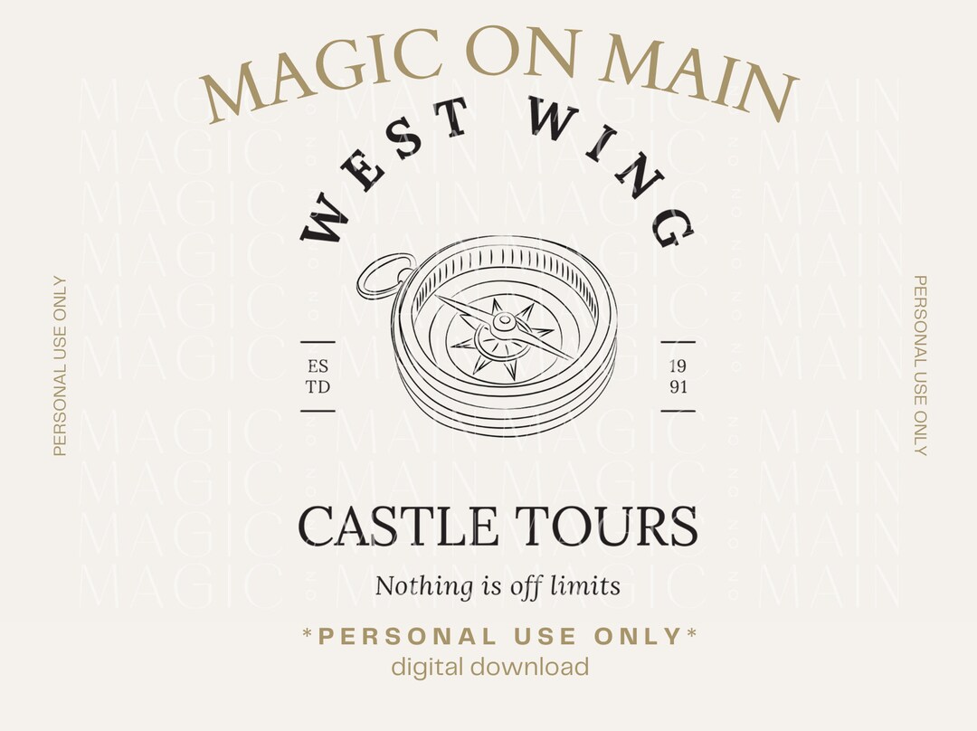 Personal Use Only ** West Wing Castle Tours - PNG - Digital Download ...