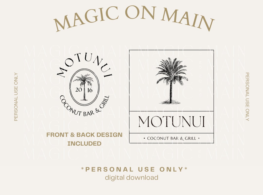 Personal Use Only ** Motunui Coconut Bar & Grill - PNG - Digital ...