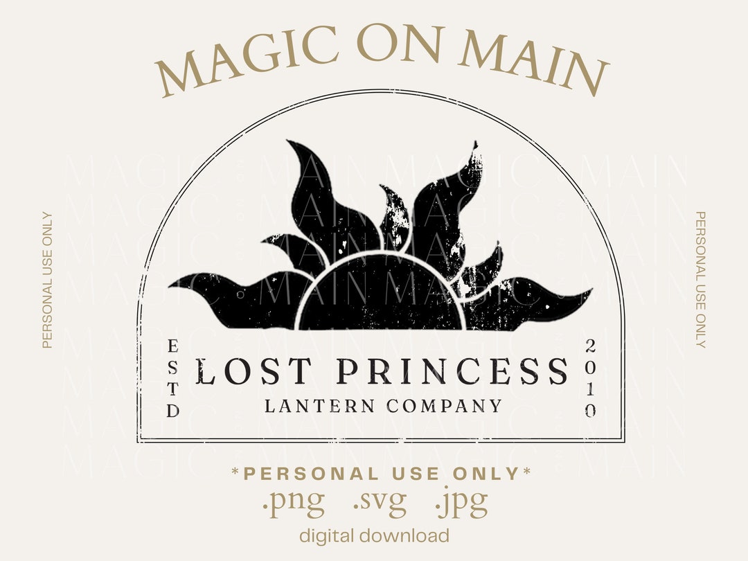 Personal Use Only Lost Princess Lantern Company PNG SVG - Etsy
