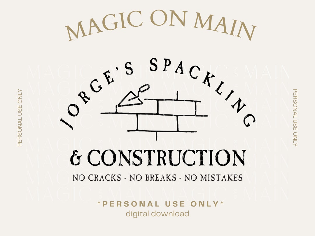 Personal Use Only ** Jorge's Spackling & Construction - PNG - Digital ...