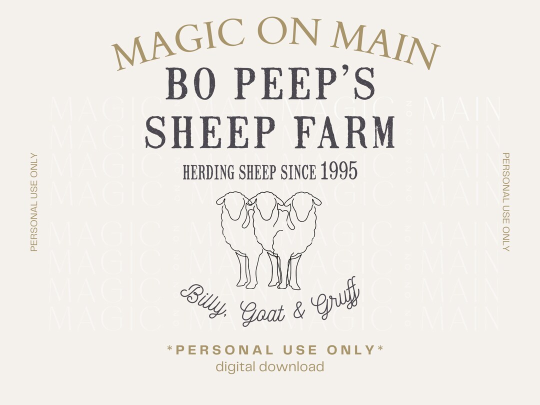 Personal Use Only ** Bo Peep's Sheep Farm - PNG - Digital Download ...